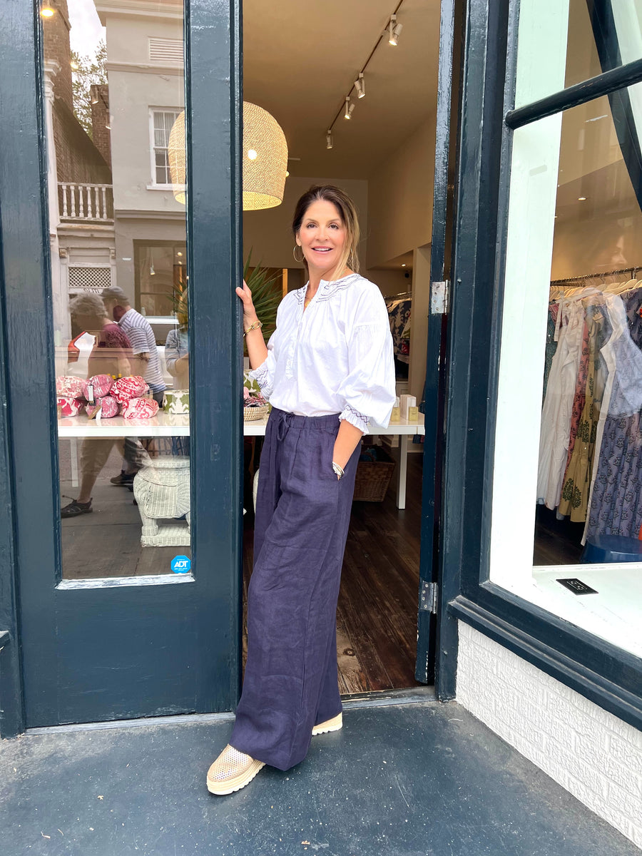 Remy Smocked Shirt White – Shop Madison Mathews